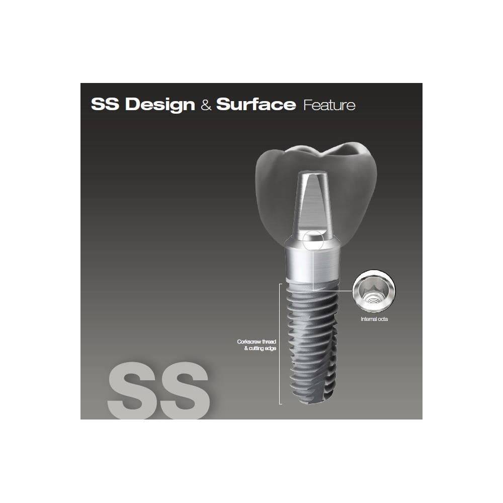SS III SA OSSTEM IMPLANT R 4.0mmDX10mmL GH1.8 ASS3R4010S18