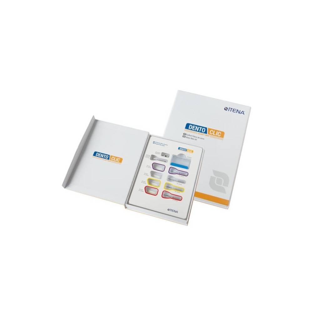 KIT DENTOCLIC PIVOTI TRANSLUCENT 20buc + FREZE 4buc